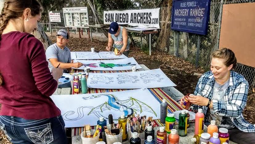 3D Round and KAT Paint Party – May 28, 2023 - San Diego Archers