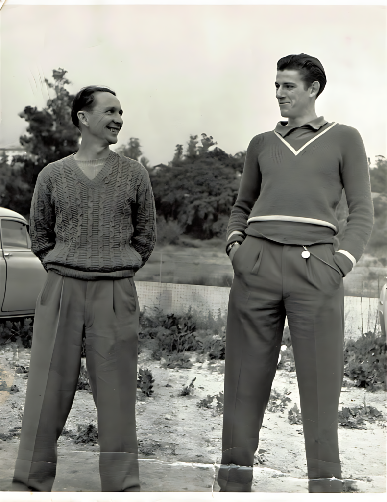 Photo of Roy Dill and Frank Eicholtz, circa 1950 - San Diego Archers